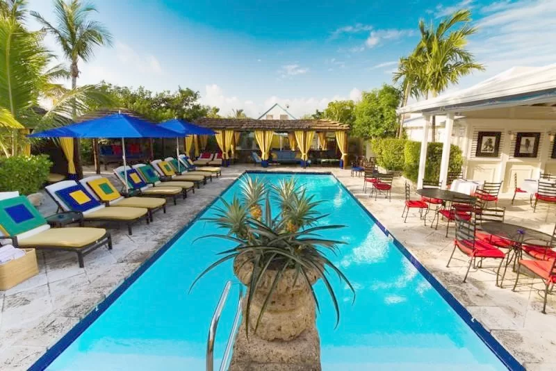 Rock House Hotel in Harbour Island, boutique hotel Bahamas.